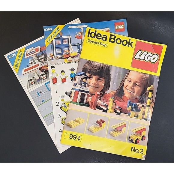 Lego | Toys | Vintage Lego Build Manuals Lot 977 Idea Book 2 198 ...